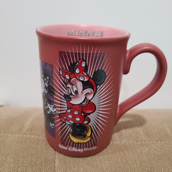 Disney | Dining | Disney Parks Pink Minnie Mouse Coffee Mug 5 Poses ...